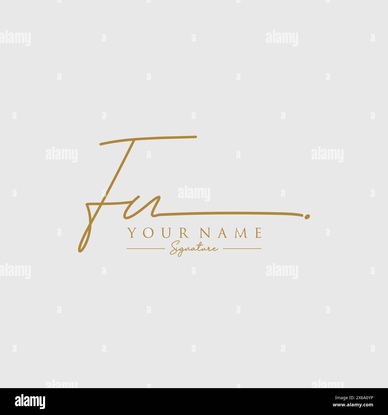 FU Signature Logo Template Stock Vector Image & Art - Alamy