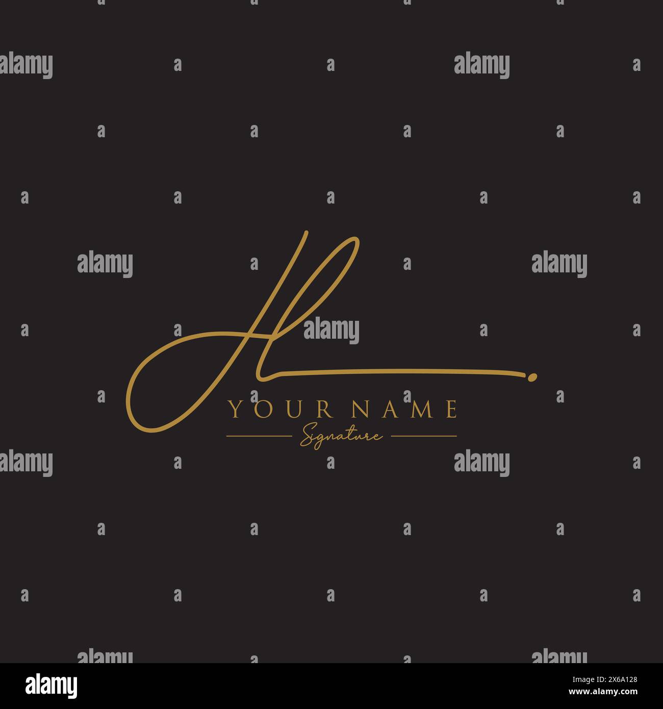 JL Signature Logo Template Stock Vector Image & Art - Alamy