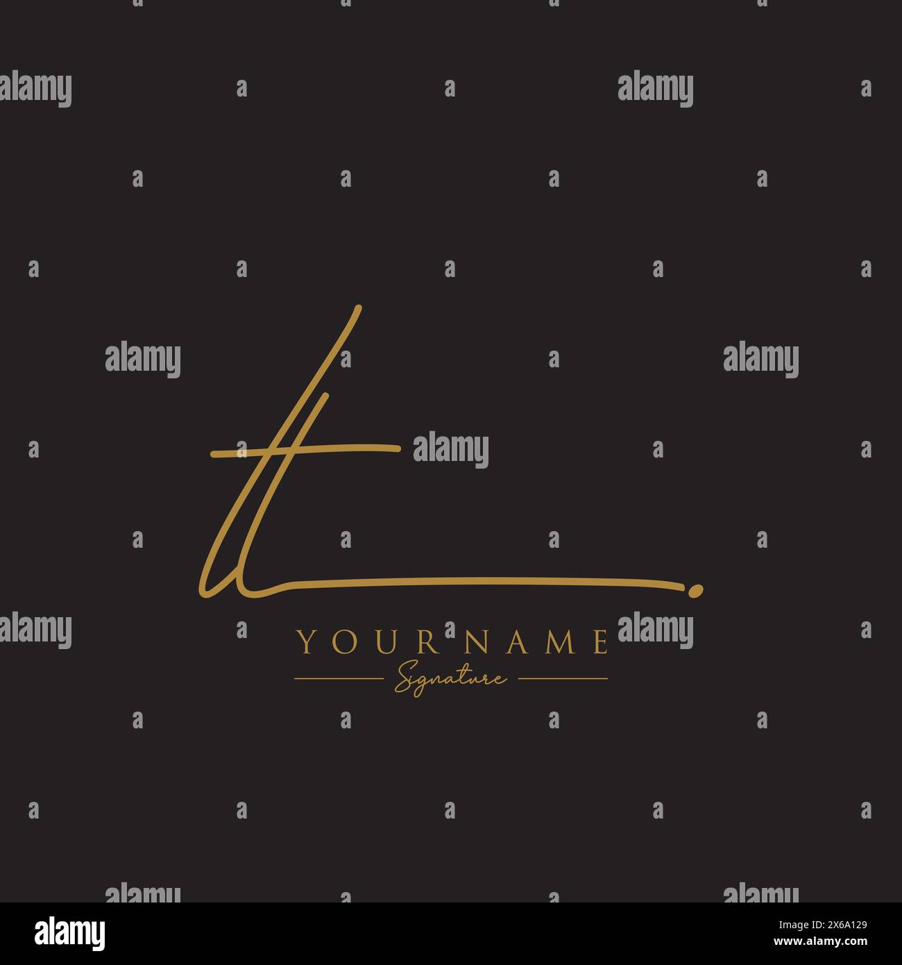 IT Signature Logo Template Stock Vector Image & Art - Alamy