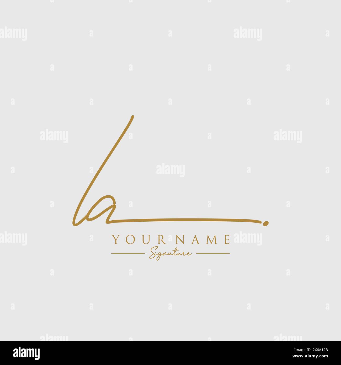 IA Signature Logo Template Stock Vector Image & Art - Alamy
