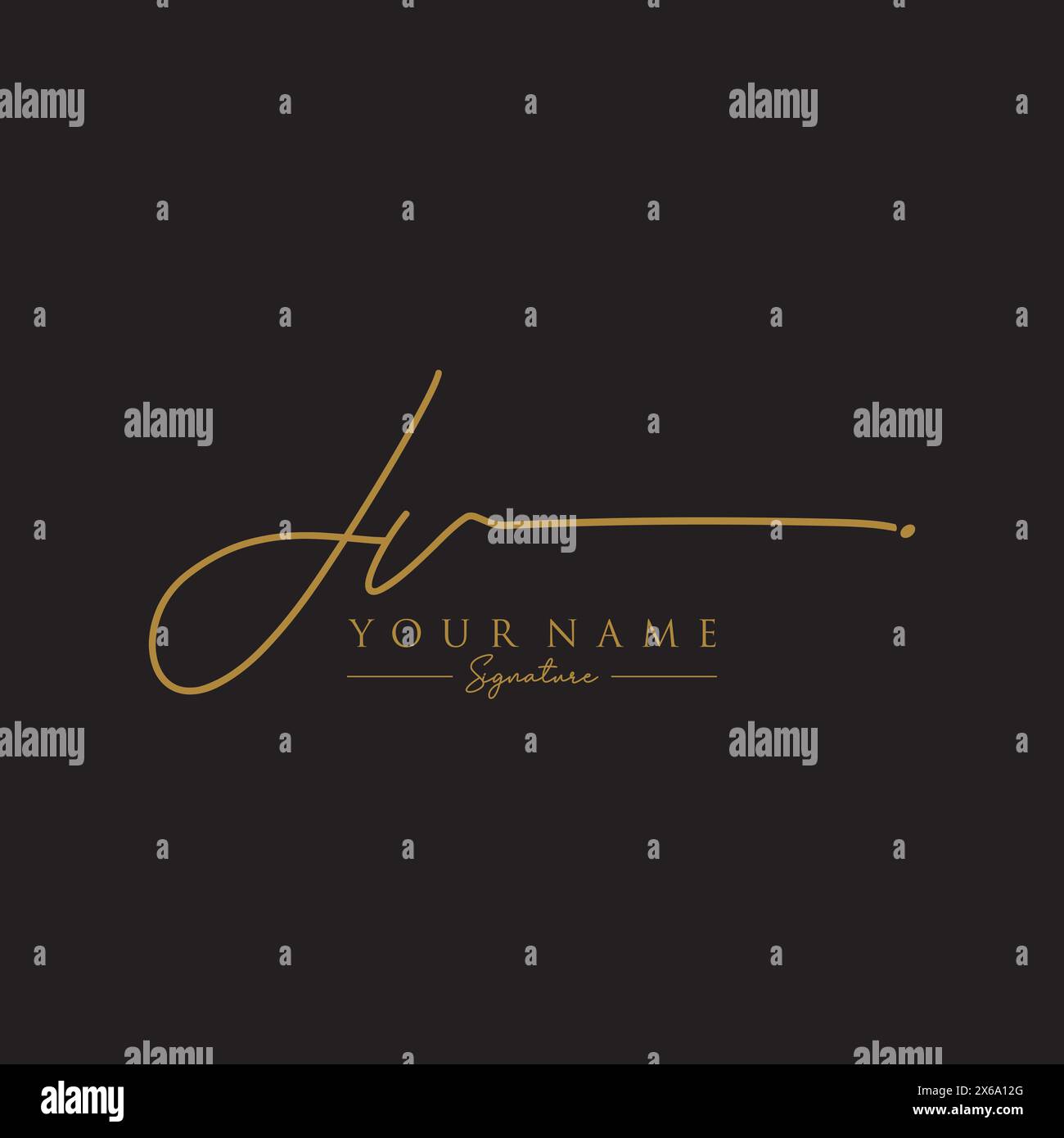 JV Signature Logo Template Stock Vector Image & Art - Alamy