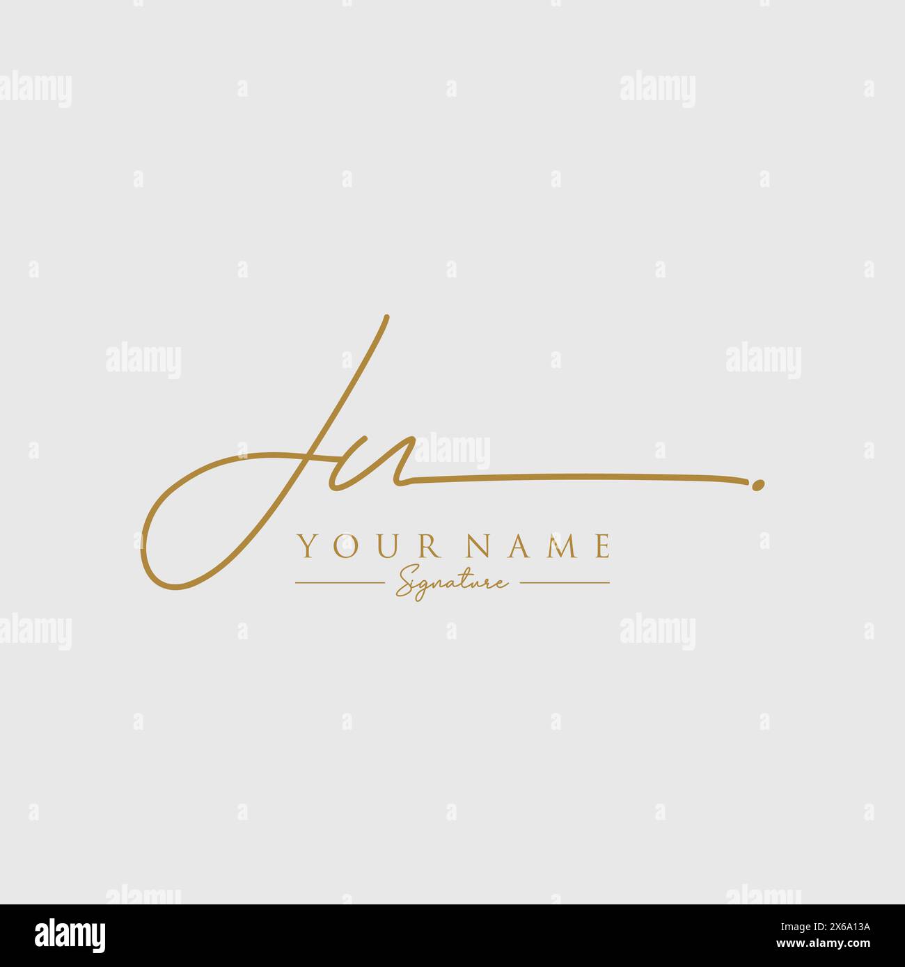 JU Signature Logo Template Stock Vector Image & Art - Alamy