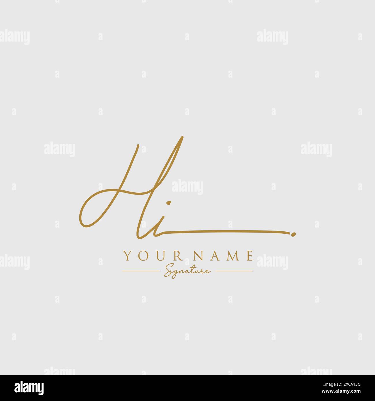 Letter hi logo hi-res stock photography and images - Alamy