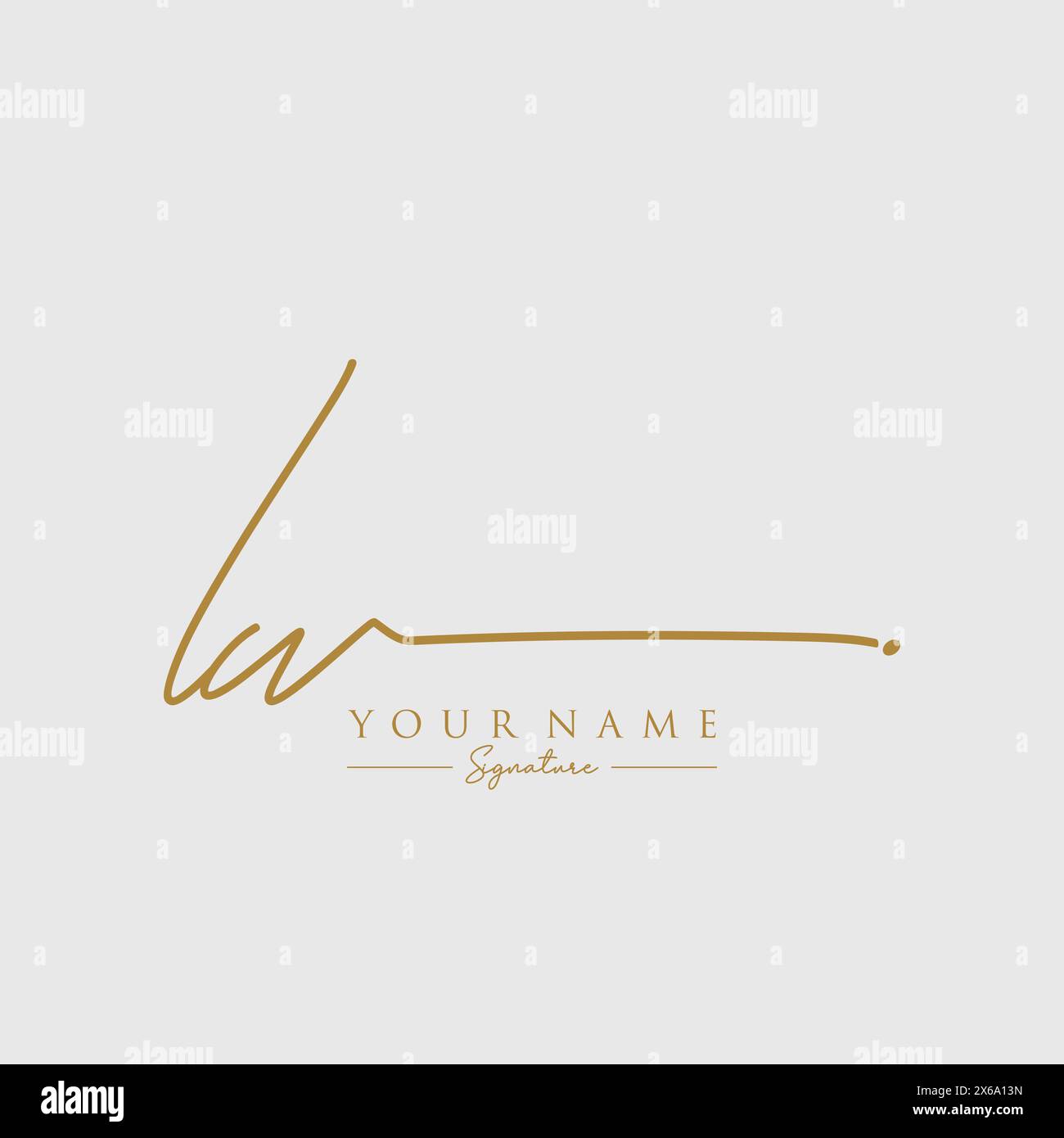 IW Signature Logo Template Stock Vector Image & Art - Alamy