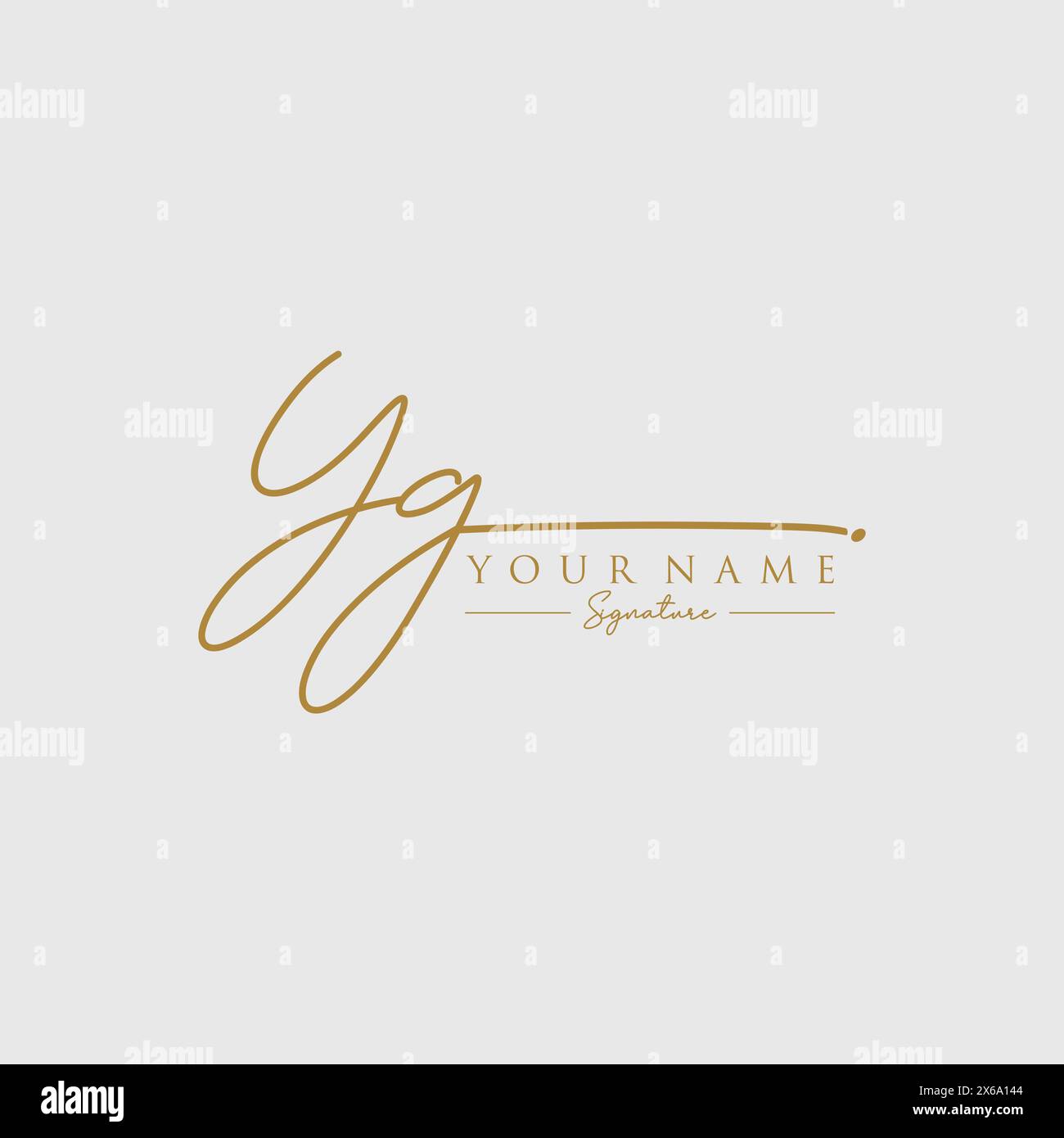 GG Signature Logo Template Stock Vector Image & Art - Alamy