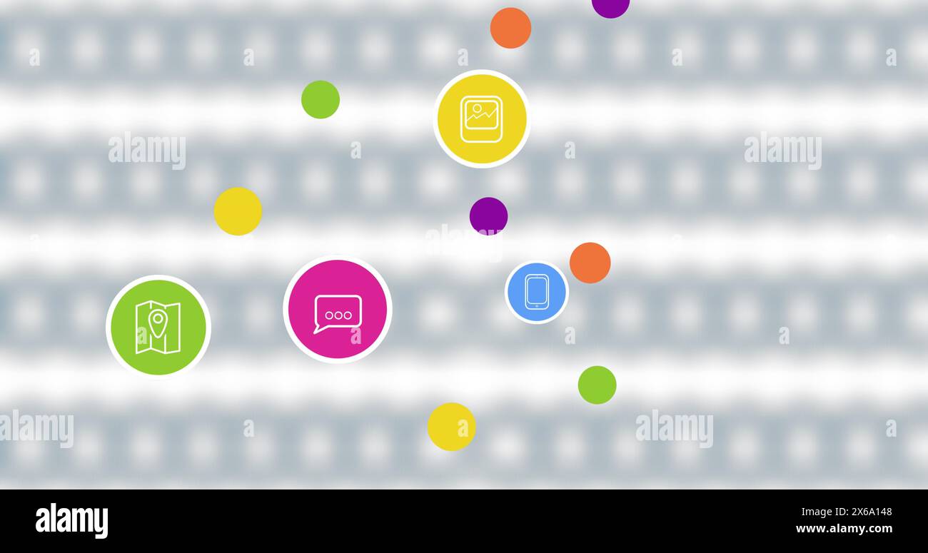 Animation phone icons in circles hi-res stock photography and images ...