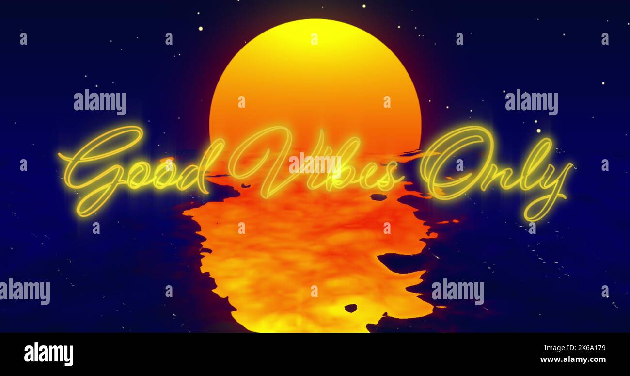 Animation vibes text over sky hi-res stock photography and images - Alamy