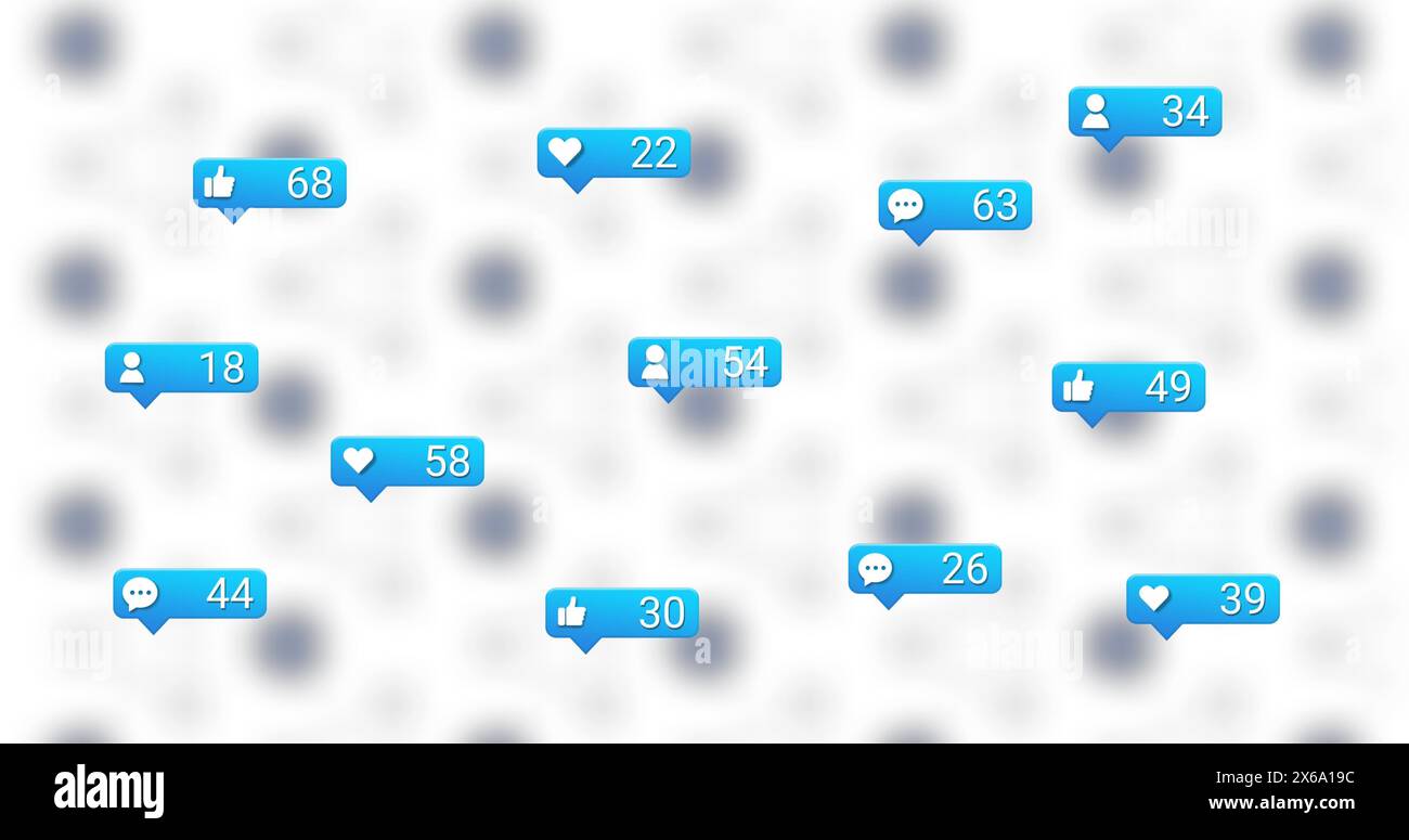 Animation social media reactions data hi-res stock photography and ...