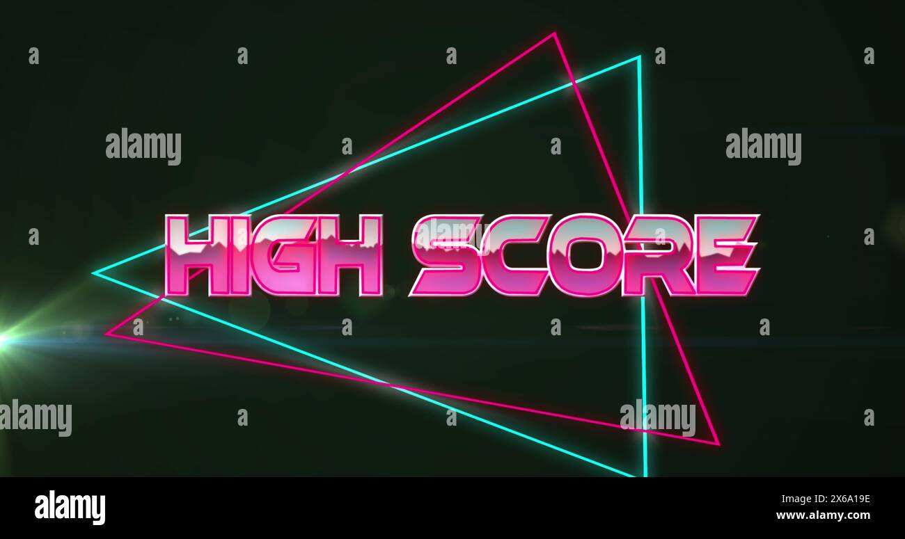 Animation pink metallic text challenge hi-res stock photography and ...