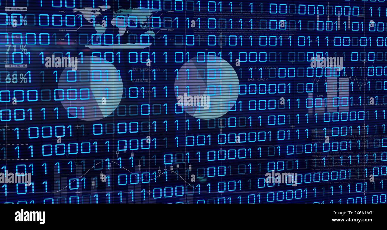 Image of rows of spinning orange connection Stock Photo - Alamy