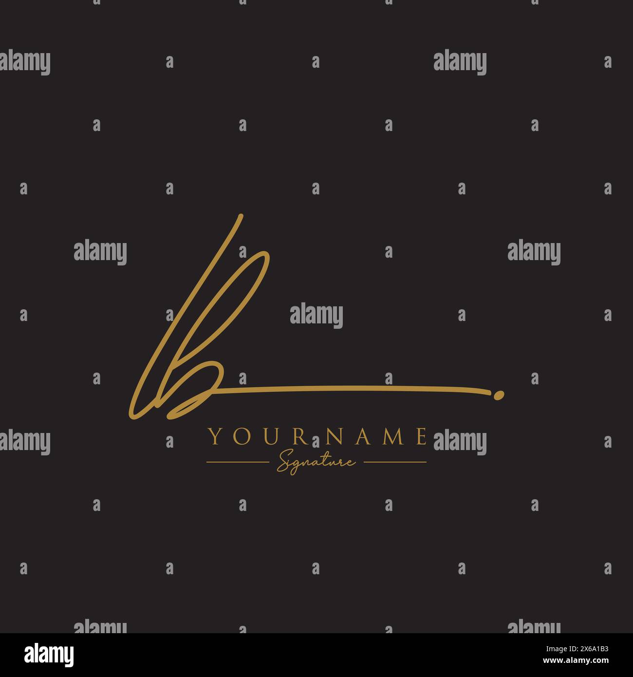 IB Signature Logo Template Stock Vector Image & Art - Alamy