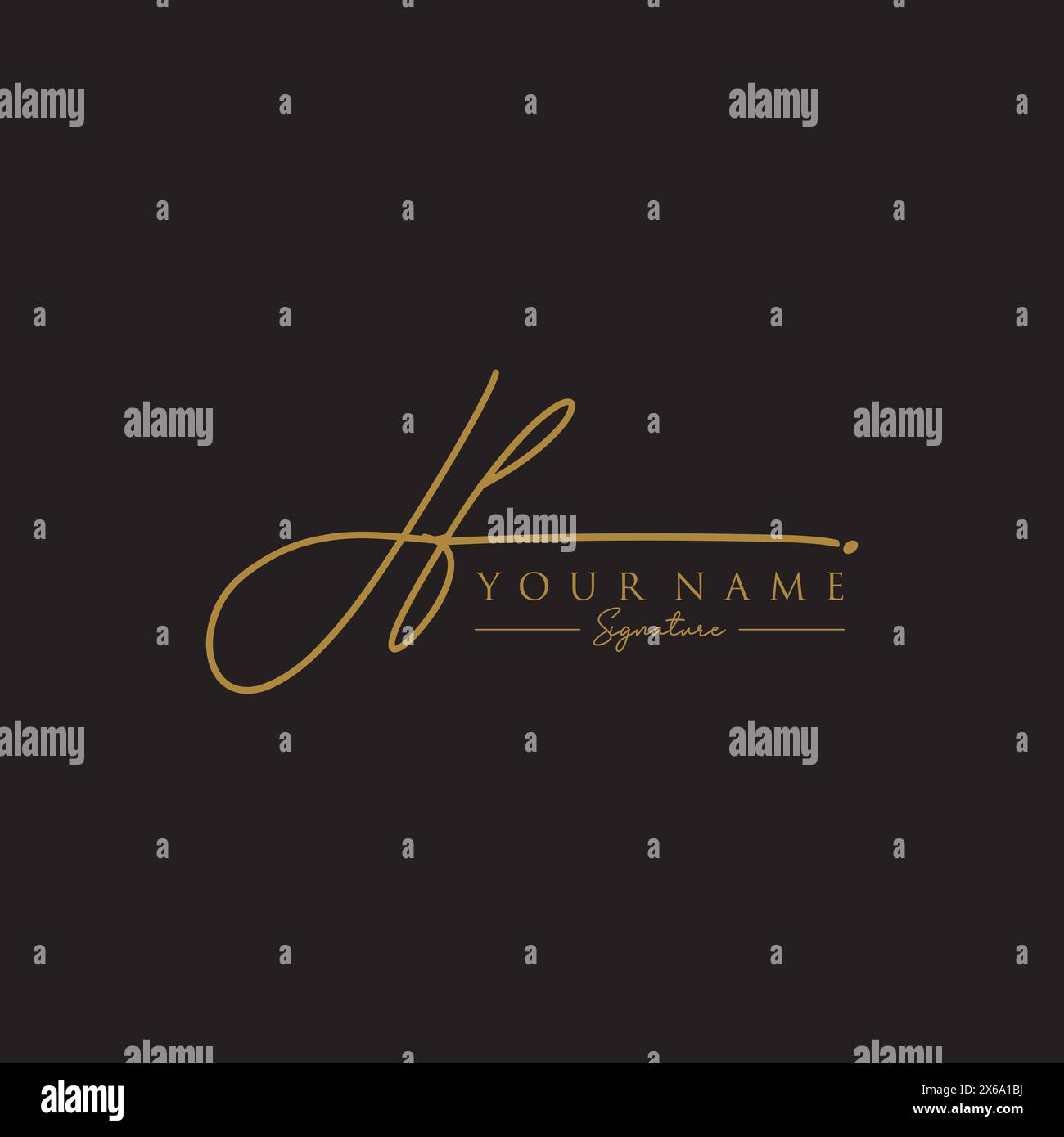 JF Signature Logo Template Stock Vector Image & Art - Alamy