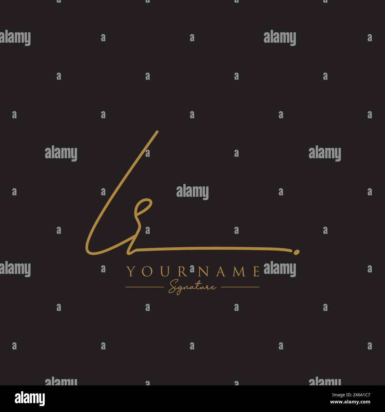 LR Signature Logo Template Stock Vector Image & Art - Alamy