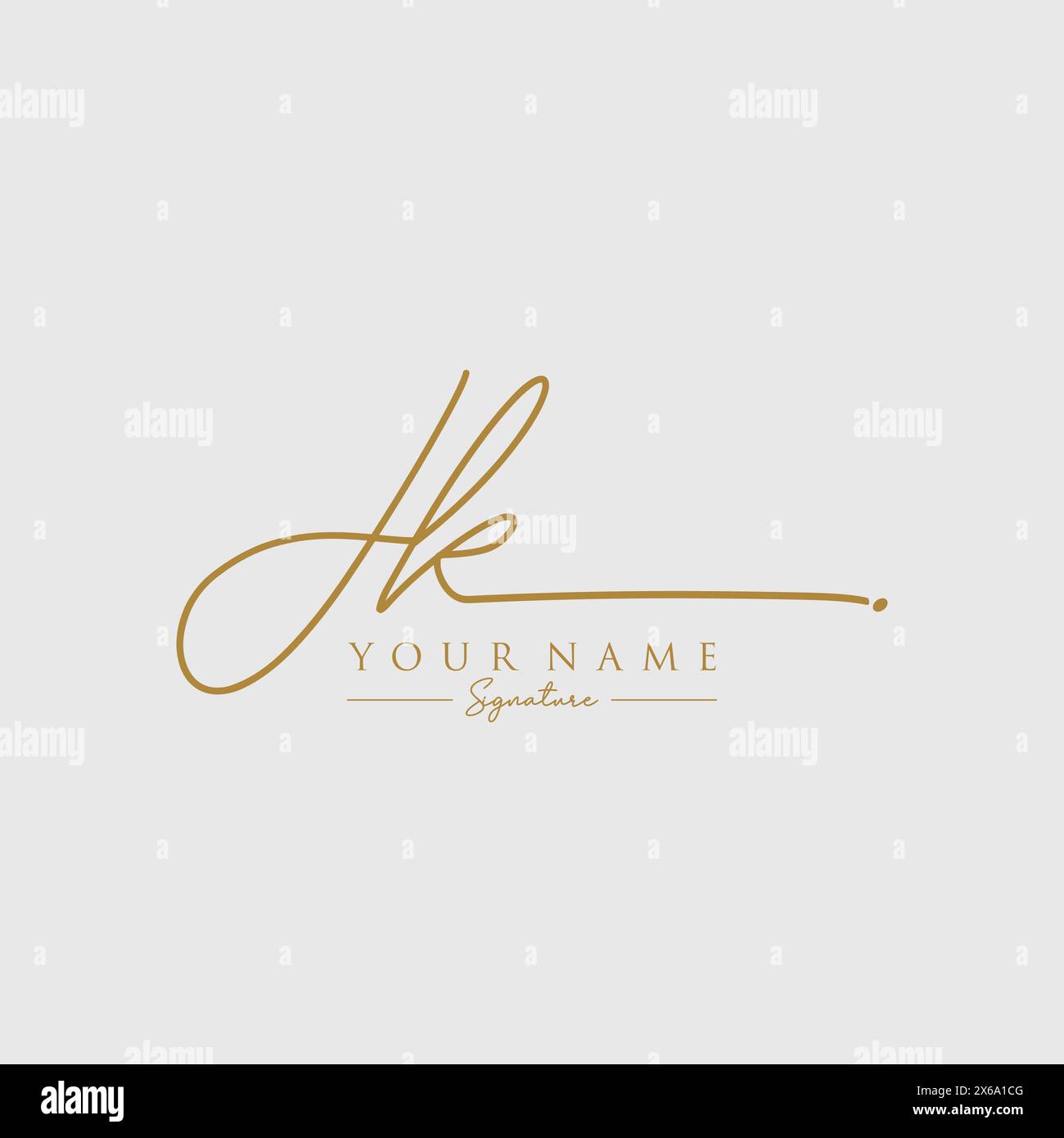 JK Signature Logo Template Stock Vector Image & Art - Alamy