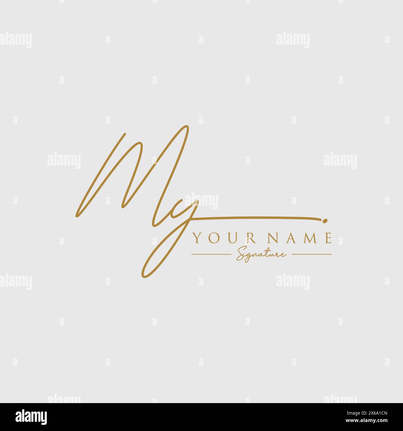 MY Signature Logo Template Stock Vector Image & Art - Alamy