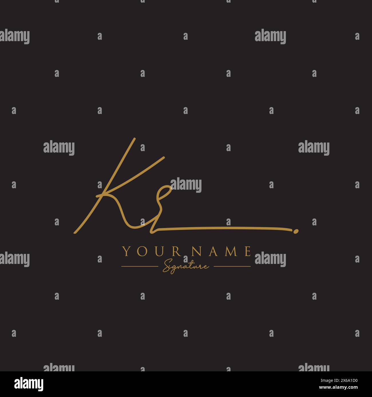 KR Signature Logo Template Stock Vector Image & Art - Alamy