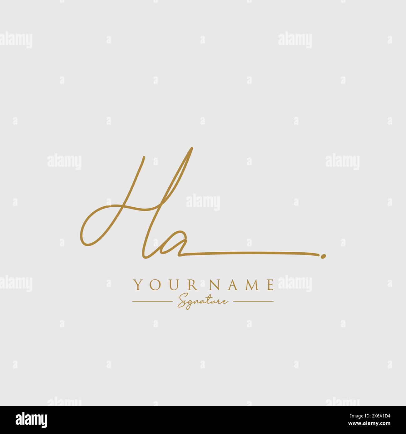 HA Signature Logo Template Stock Vector Image & Art - Alamy