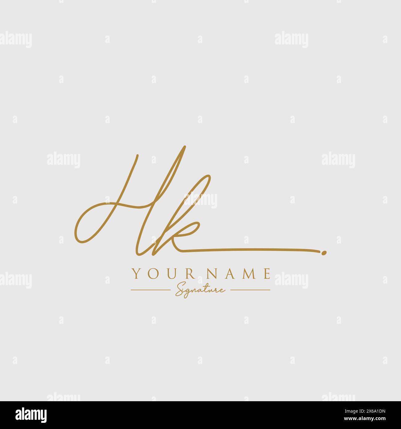 HK Signature Logo Template Stock Vector Image & Art - Alamy