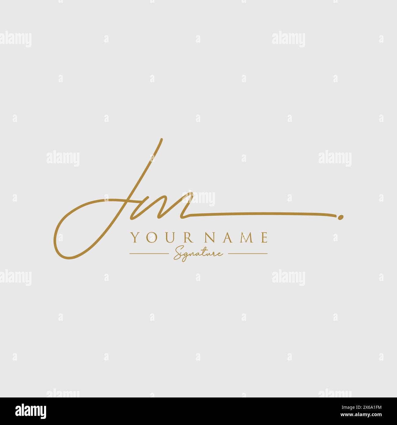 JM Signature Logo Template Stock Vector Image & Art - Alamy