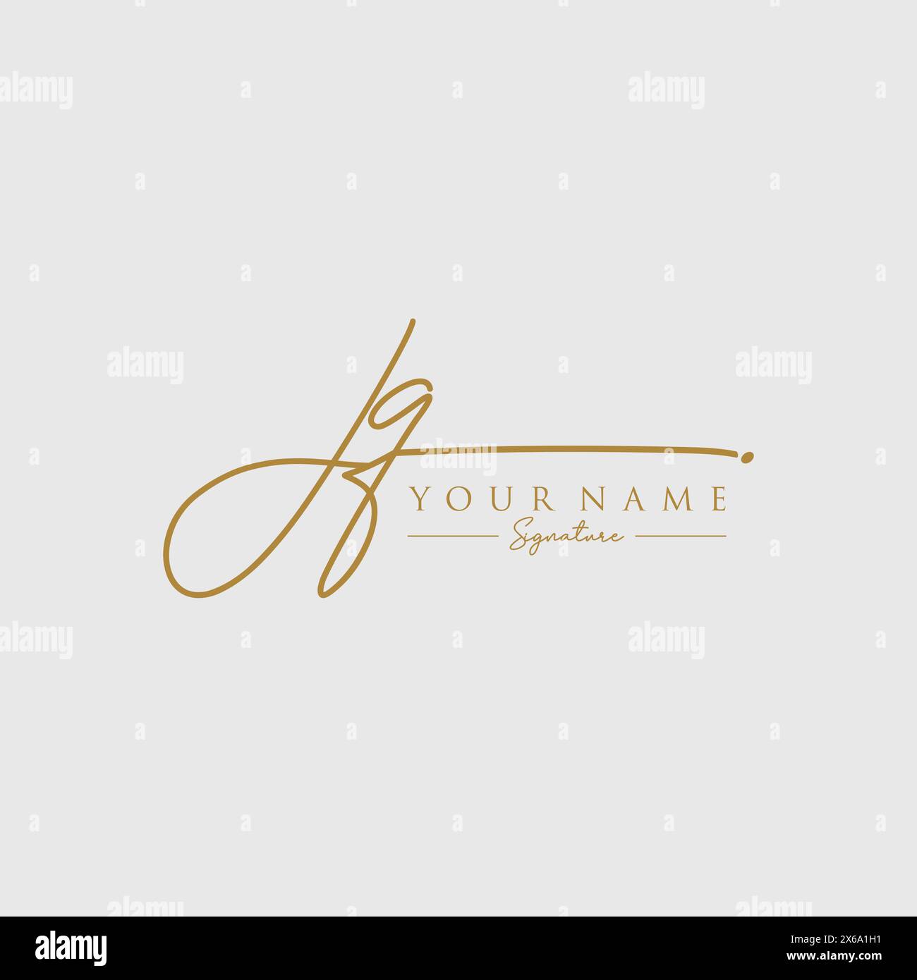JQ Signature Logo Template Stock Vector Image & Art - Alamy
