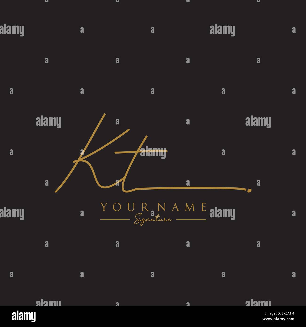 Letter kt logo hi-res stock photography and images - Alamy