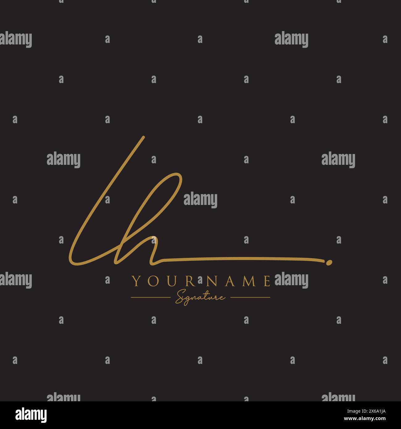 Letter lh logo hi-res stock photography and images - Alamy