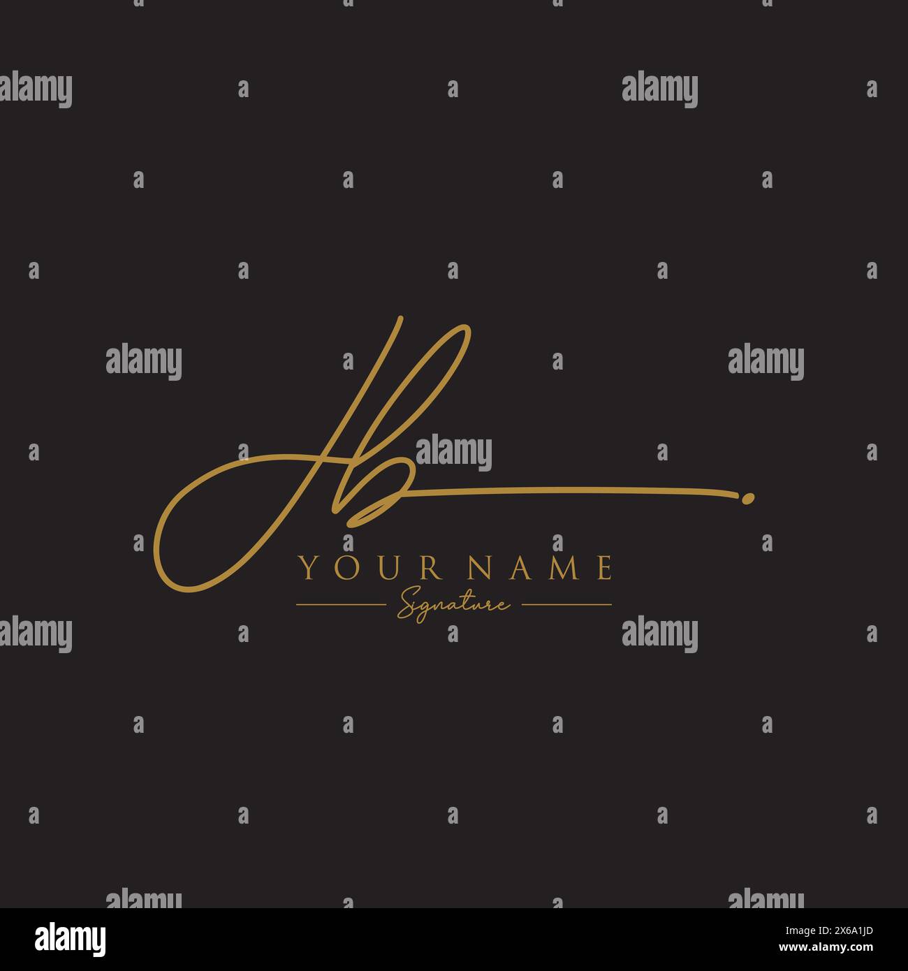 JB Signature Logo Template Stock Vector Image & Art - Alamy