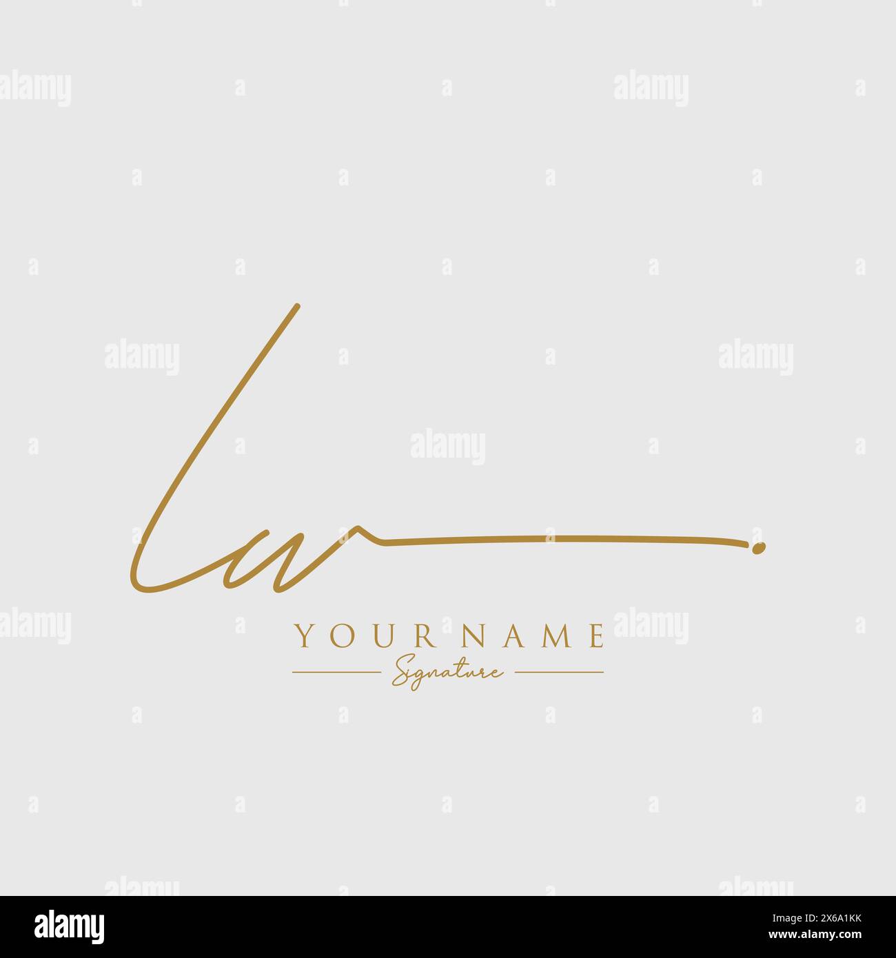 LW Signature Logo Template Stock Vector Image & Art - Alamy