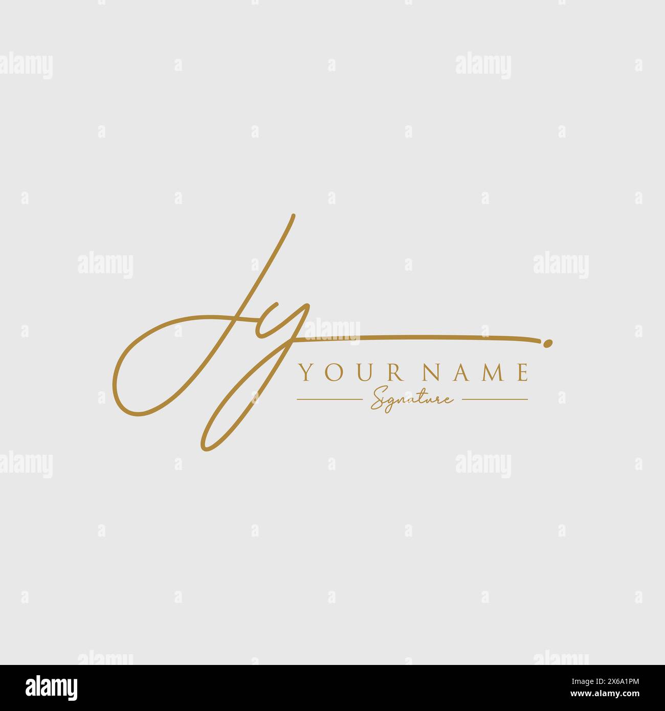 JY Signature Logo Template Stock Vector Image & Art - Alamy