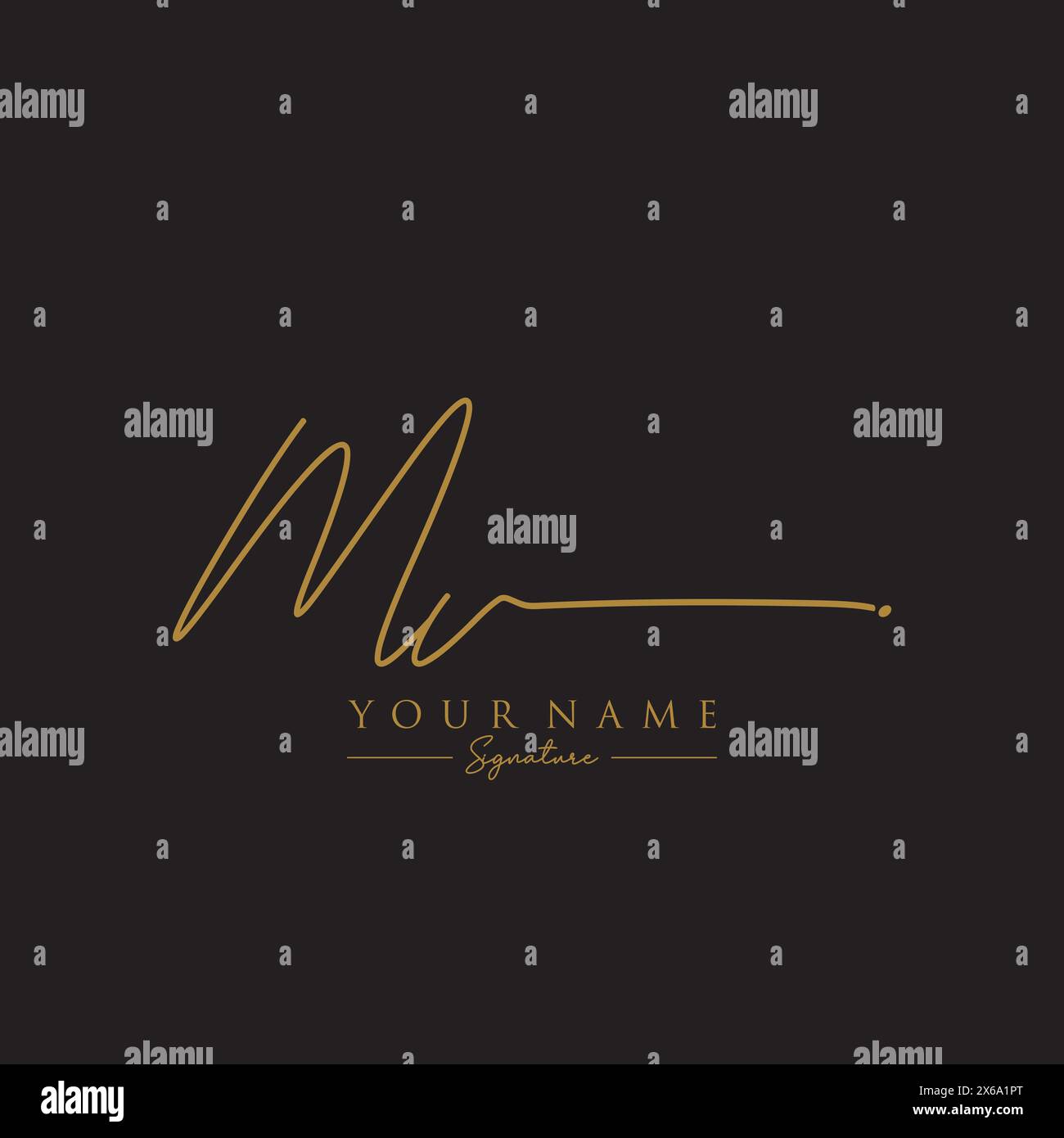 MV Signature Logo Template Stock Vector Image & Art - Alamy