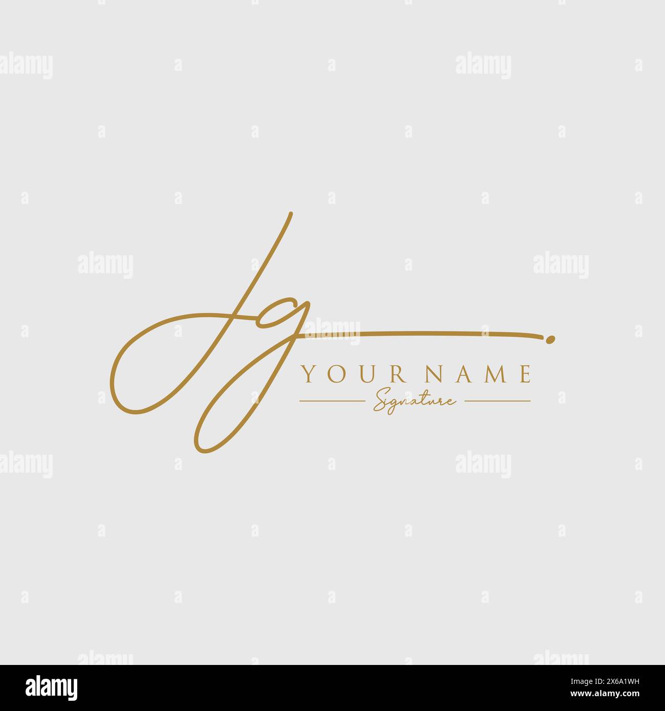 JG Signature Logo Template Stock Vector Image & Art - Alamy