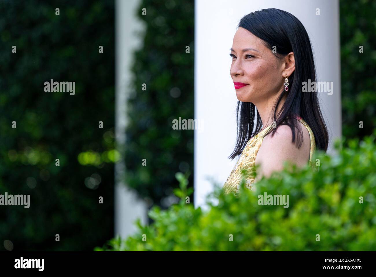 Washington, DC, USA. 13th May, 2024. American actress Lucy Liu looks on ...