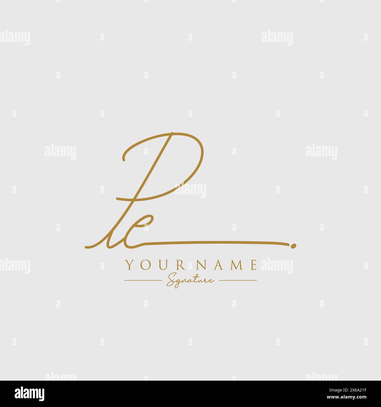 PE Signature Logo Template Stock Vector Image & Art - Alamy