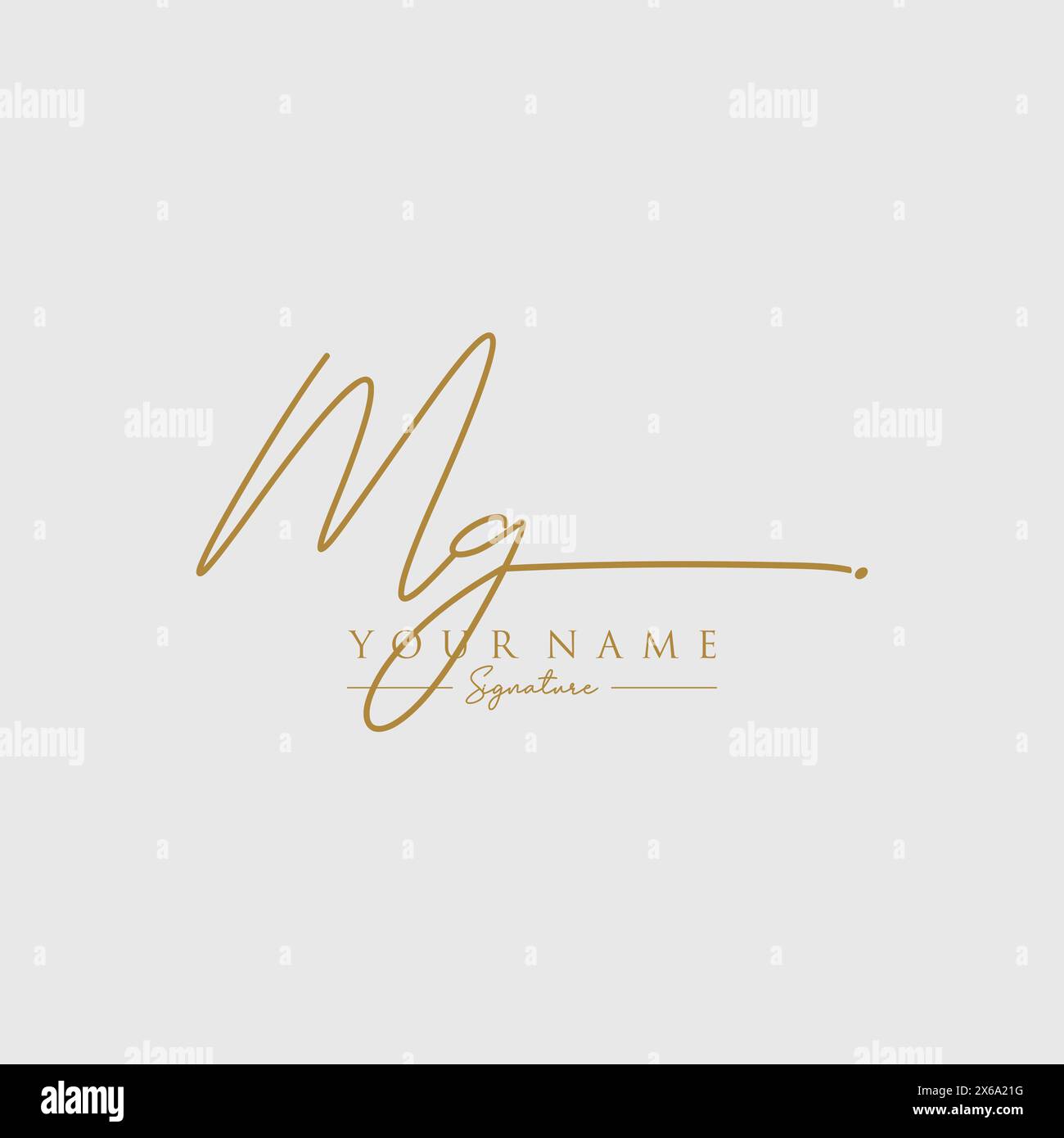 MG Signature Logo Template Stock Vector Image & Art - Alamy