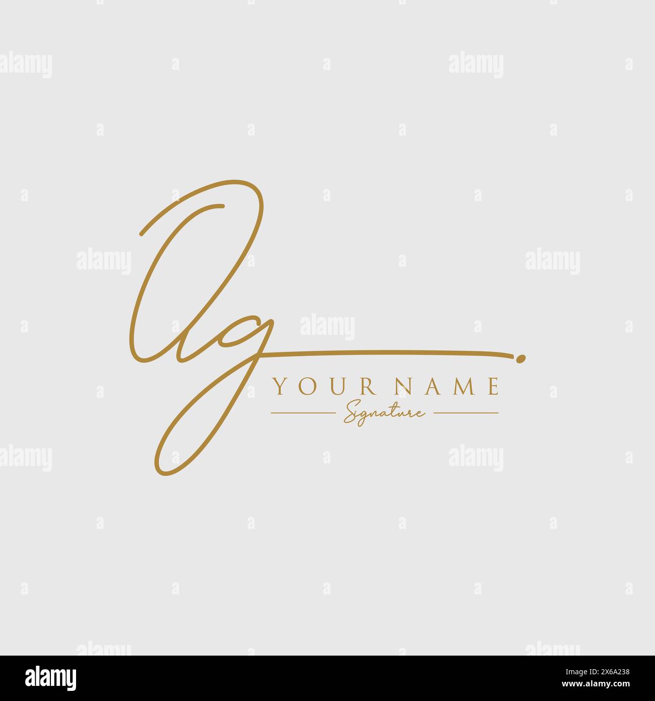 OG Signature Logo Template Stock Vector Image & Art - Alamy