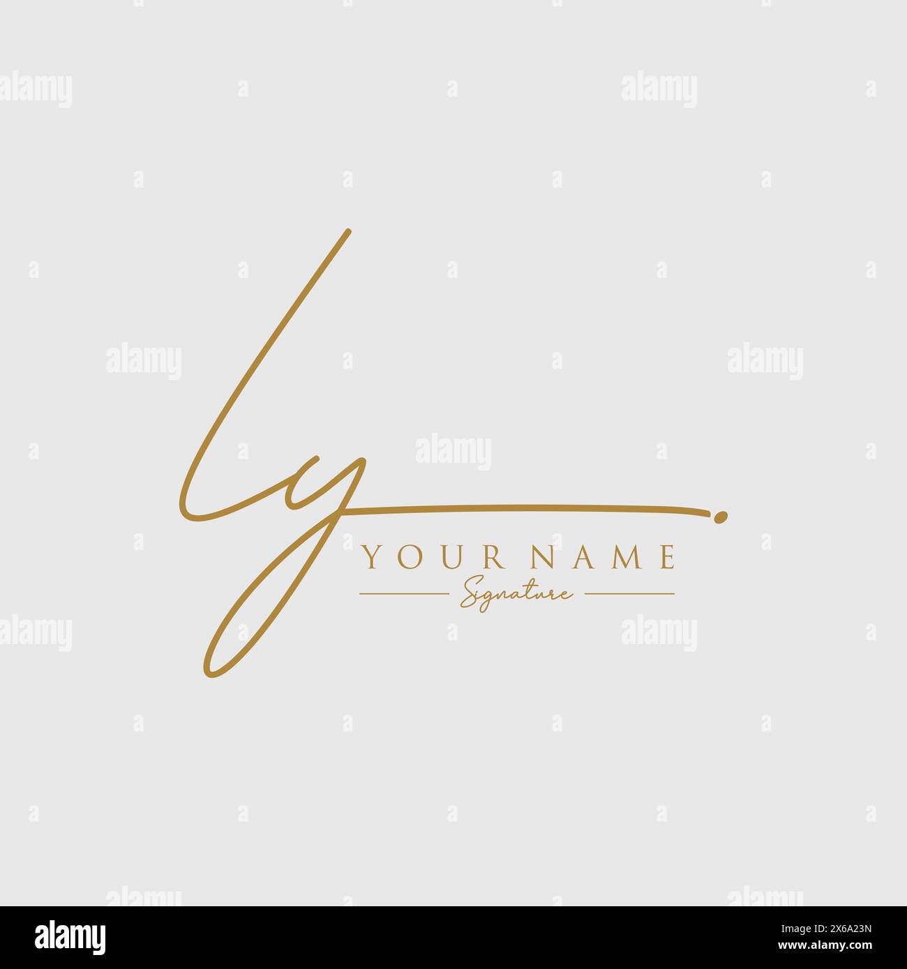 LY Signature Logo Template Stock Vector Image & Art - Alamy