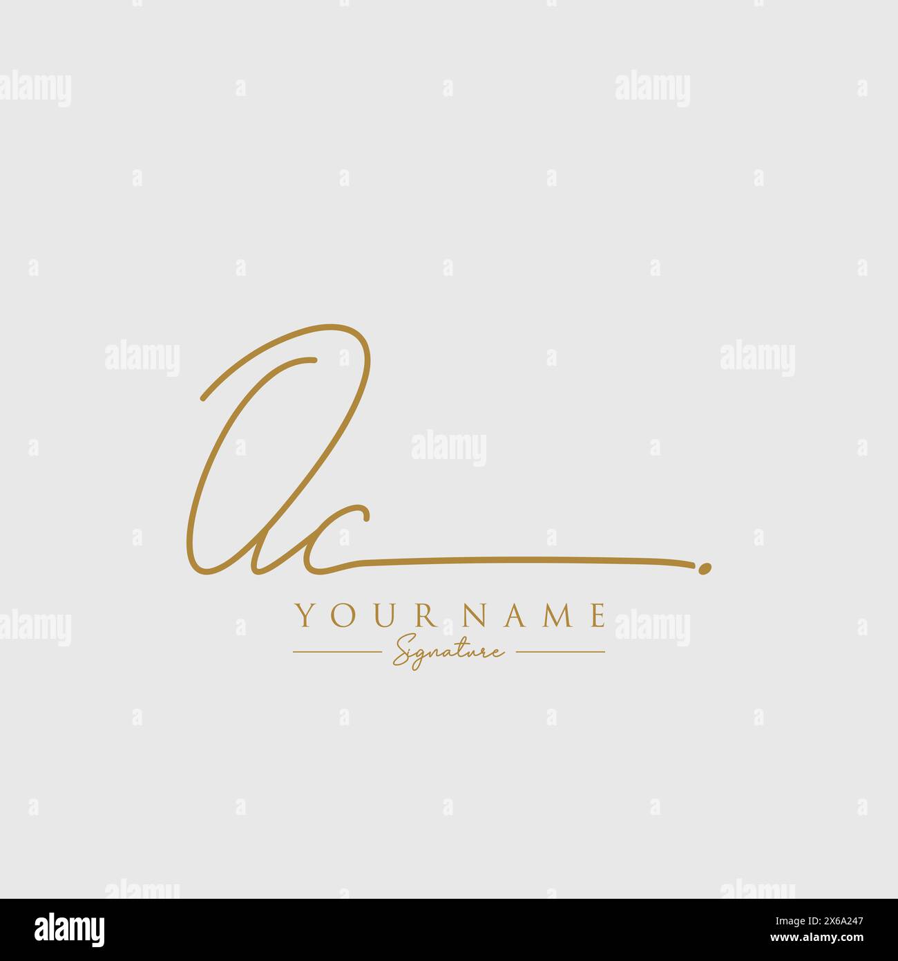 OC Signature Logo Template Stock Vector Image & Art - Alamy