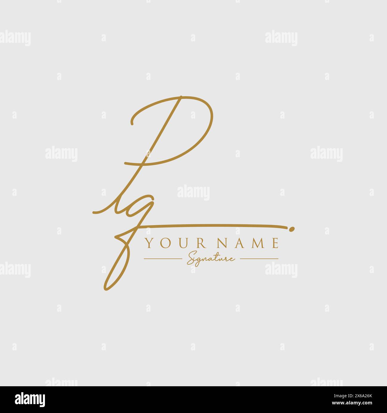 Signature logo Stock Vector Images - Alamy