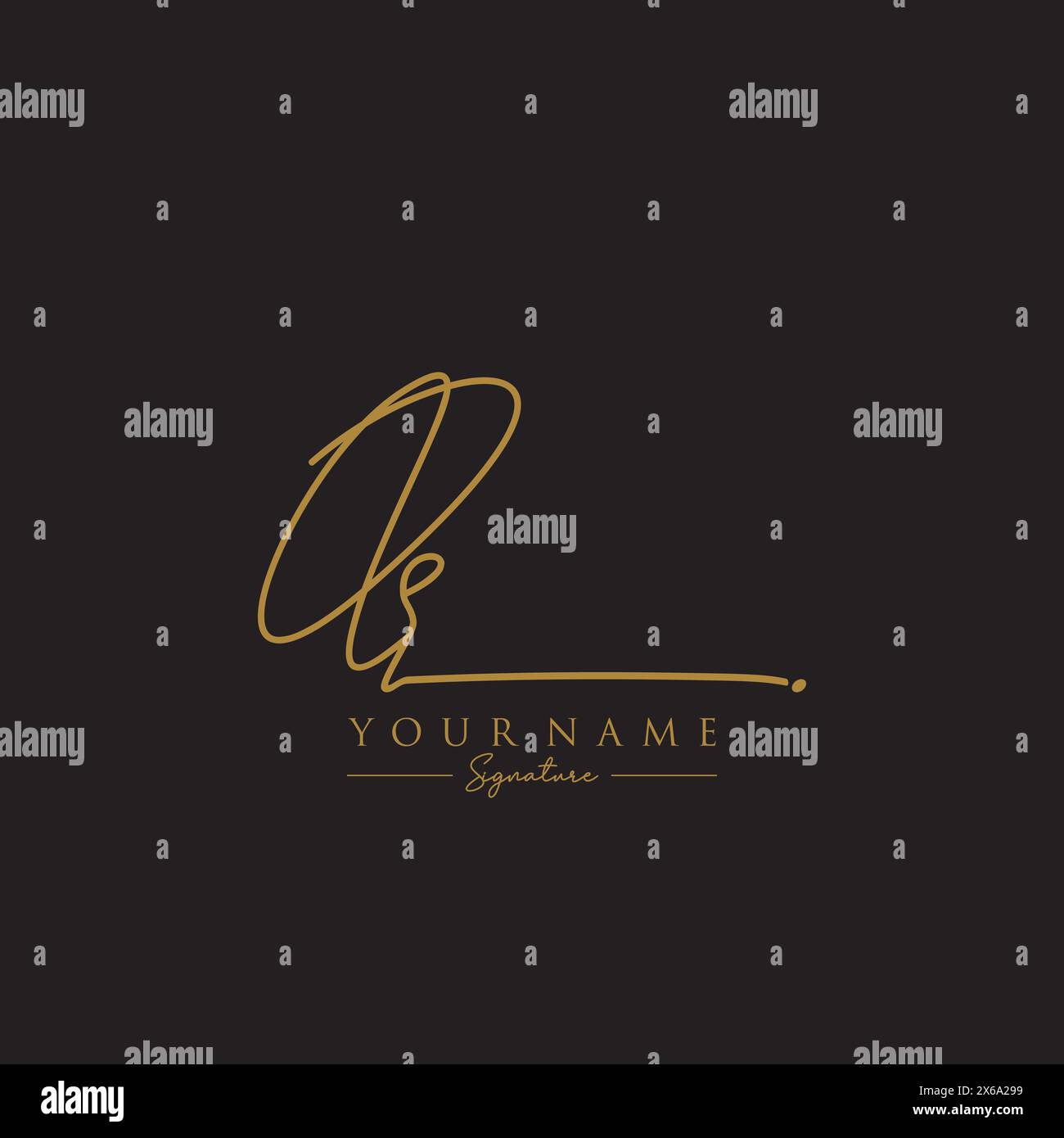 QR Signature Logo Template Stock Vector Image & Art - Alamy