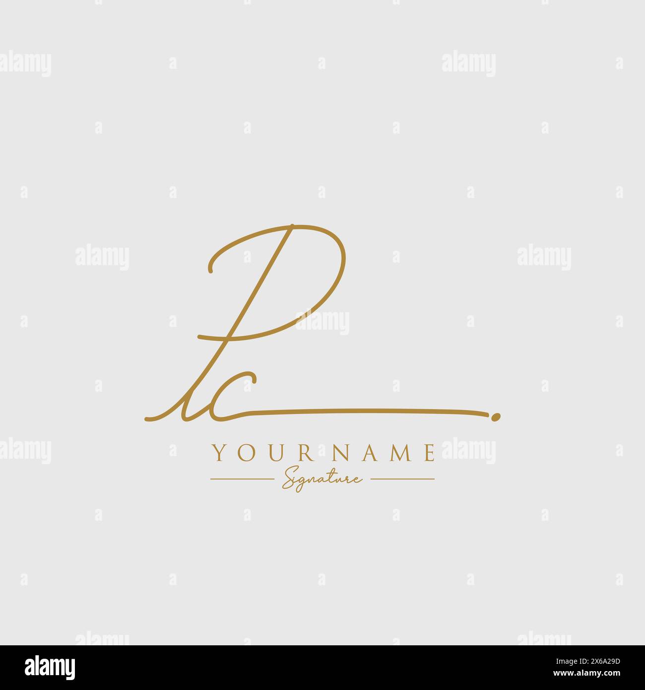 PC Signature Logo Template Stock Vector Image & Art - Alamy