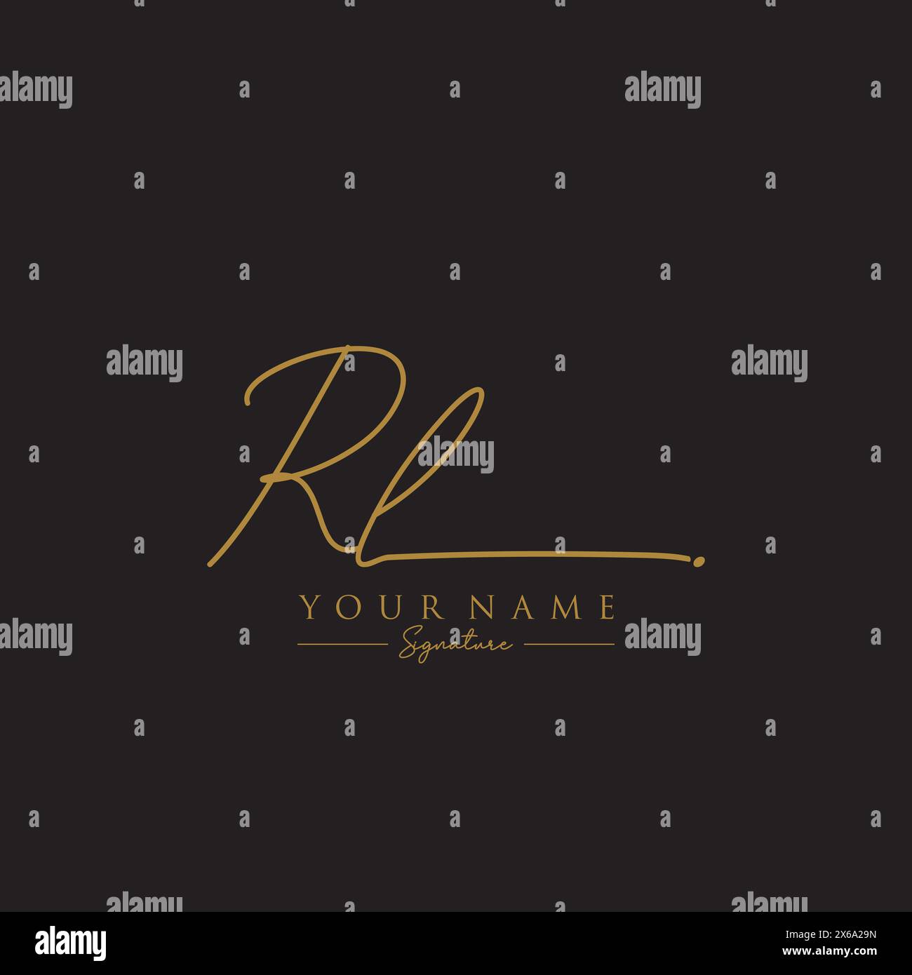 Signature logo Stock Vector Images - Alamy