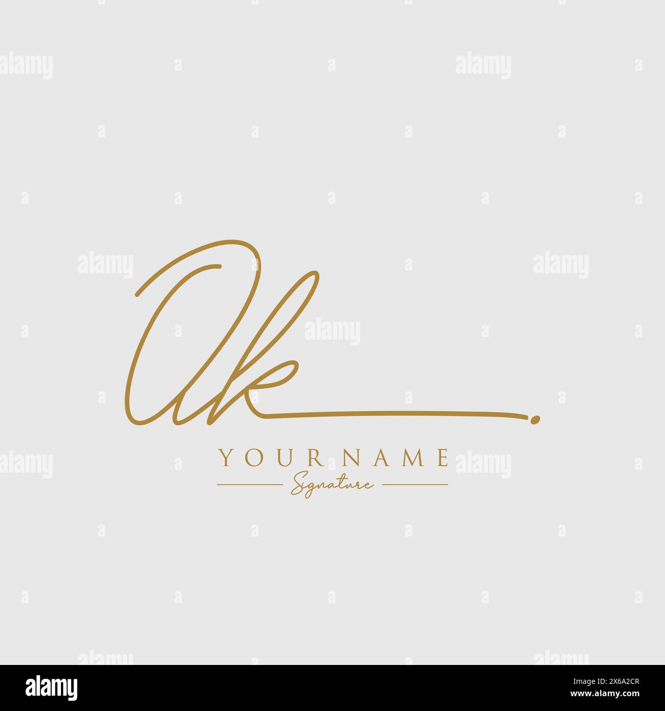 OK Signature Logo Template Stock Vector Image & Art - Alamy