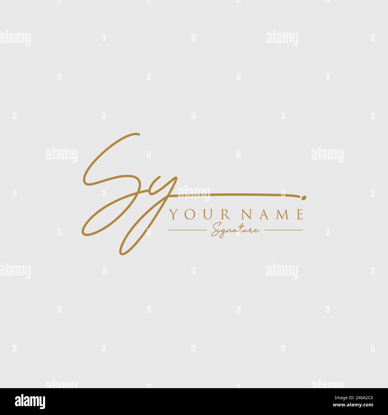 SY Signature Logo Template Stock Vector Image & Art - Alamy
