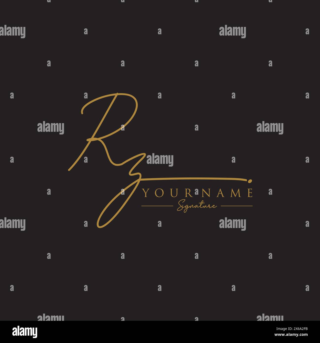 Rz clean logo Stock Vector Images - Alamy