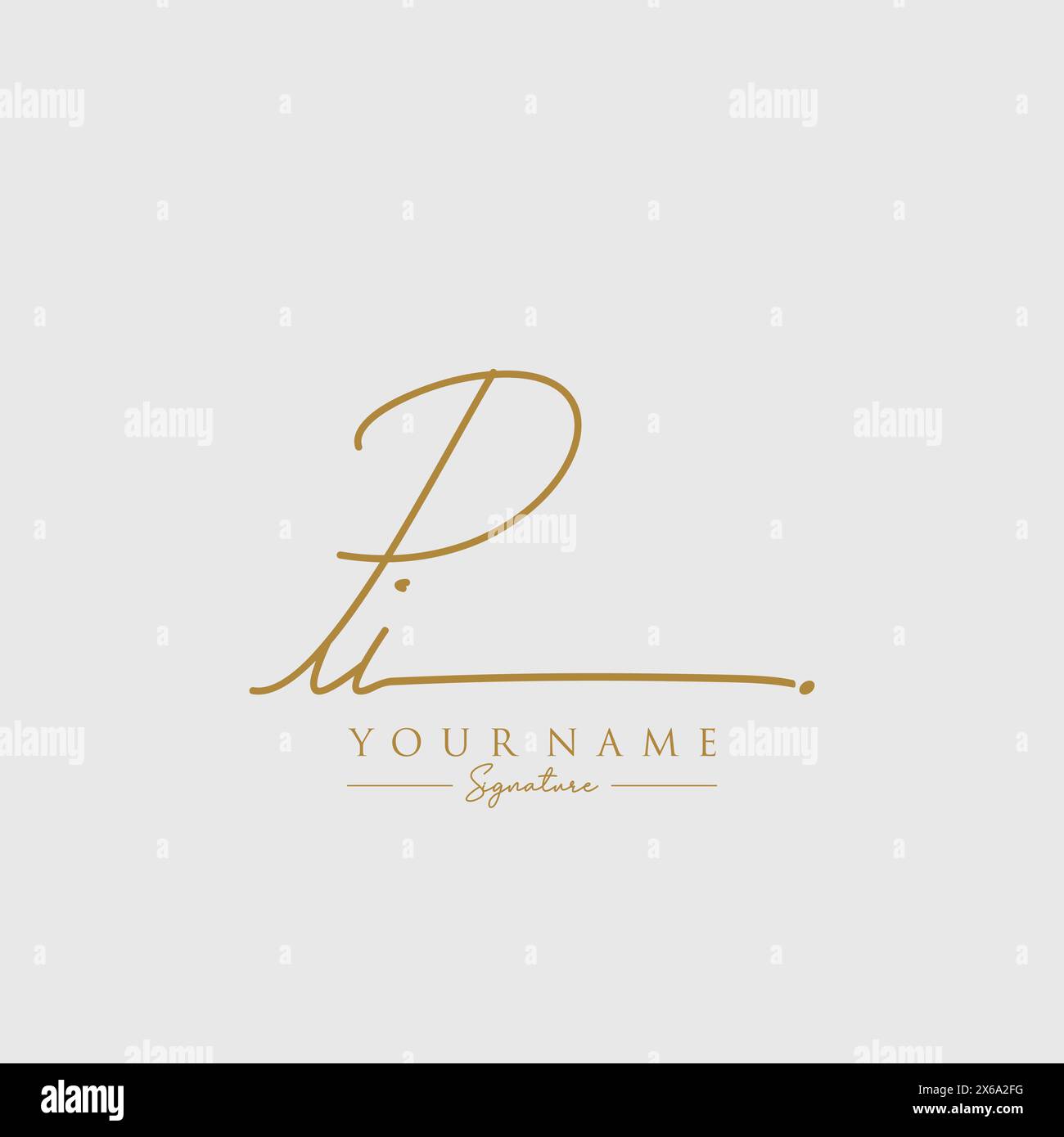 PI Signature Logo Template Stock Vector Image & Art - Alamy