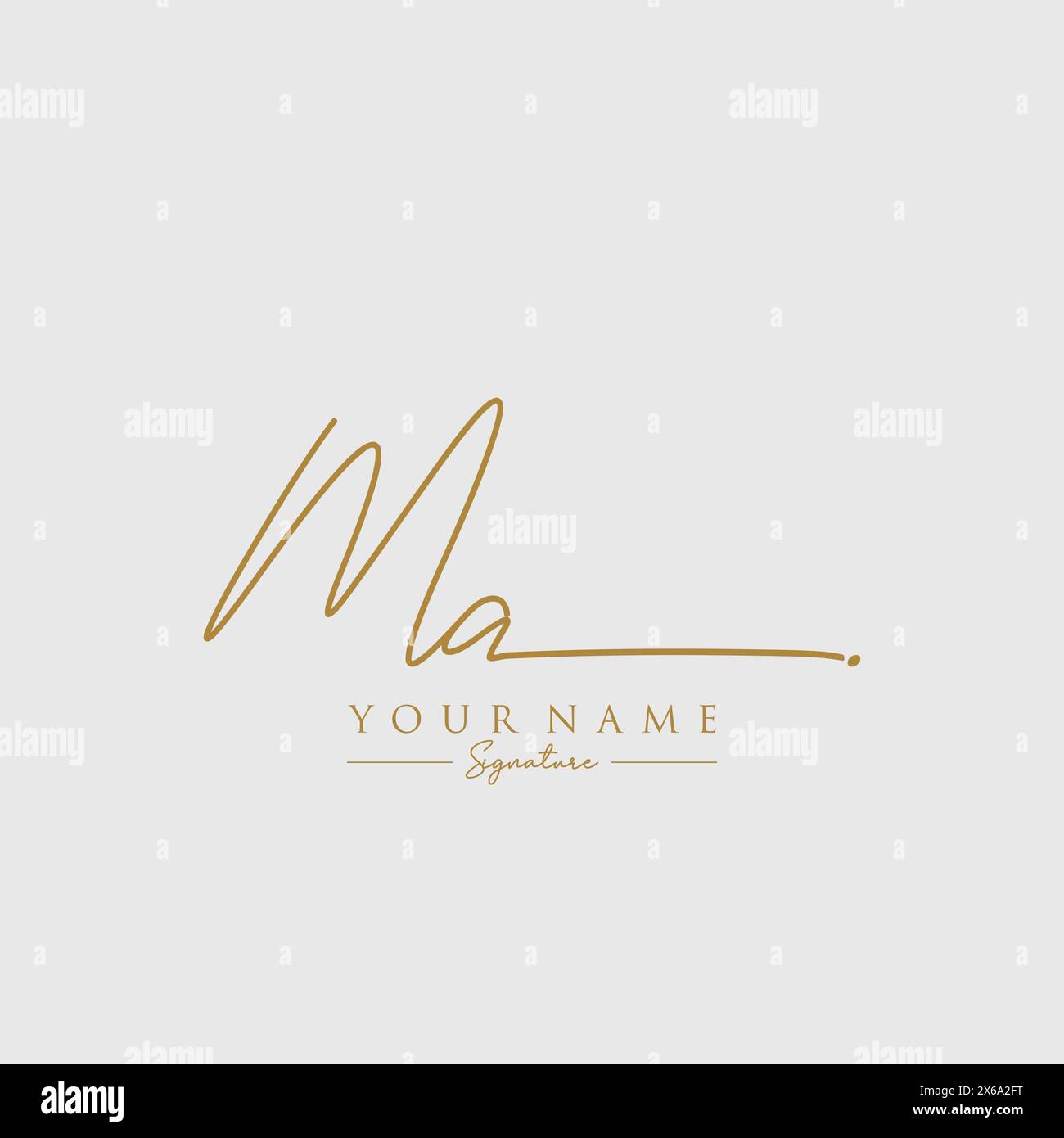MA Signature Logo Template Stock Vector Image & Art - Alamy