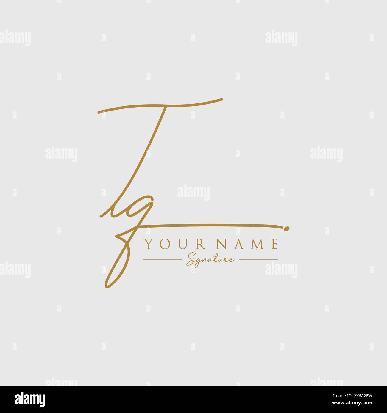 TQ Signature Logo Template Stock Vector Image & Art - Alamy