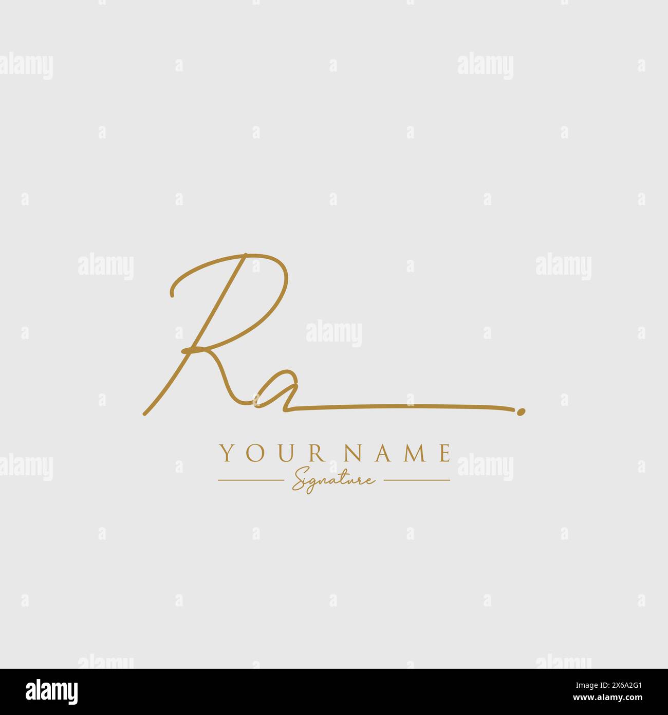 RA Signature Logo Template Stock Vector Image & Art - Alamy
