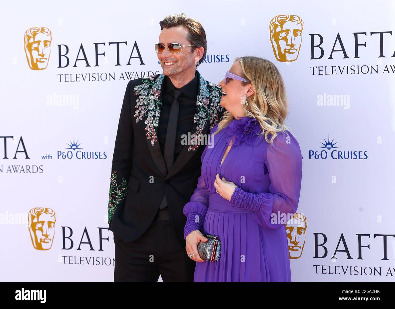 London, UK. 12th May, 2024. David Tennant and Georgia Tennant née ...