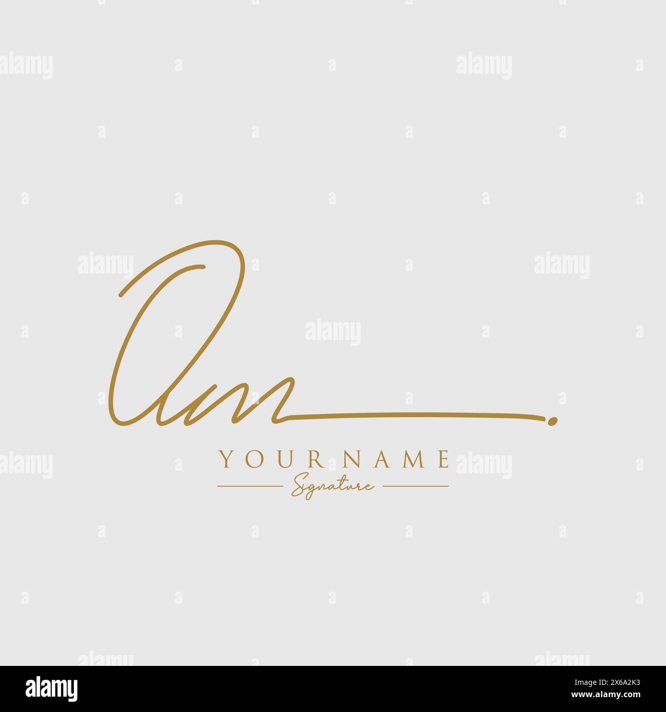 OM Signature Logo Template Stock Vector Image & Art - Alamy